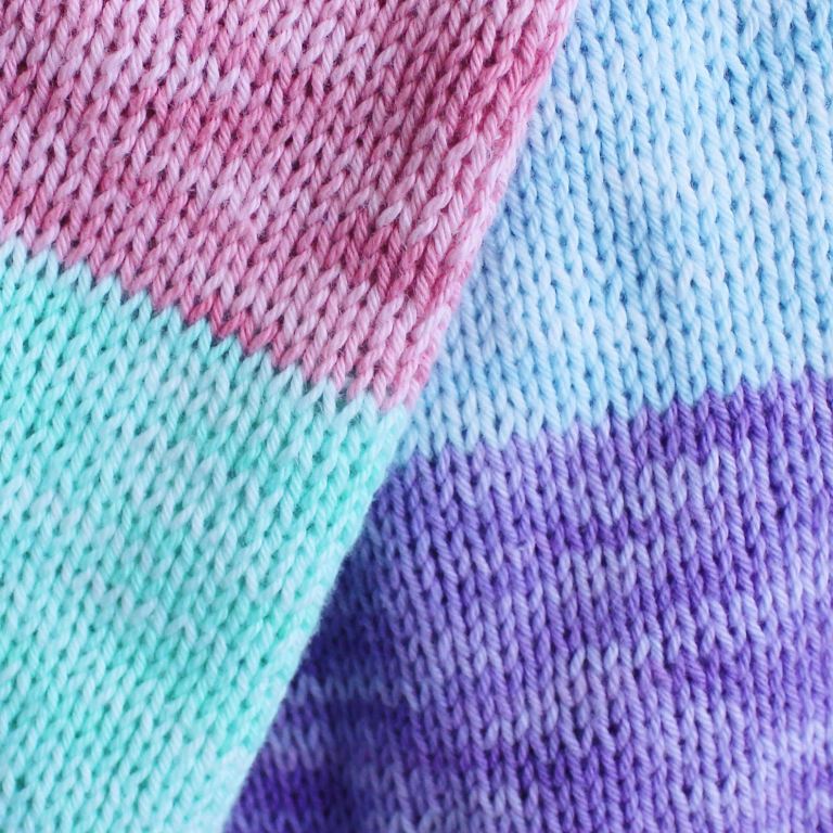 The Colour Block Knitted Baby Blanket for Beginners – Free Pattern ...